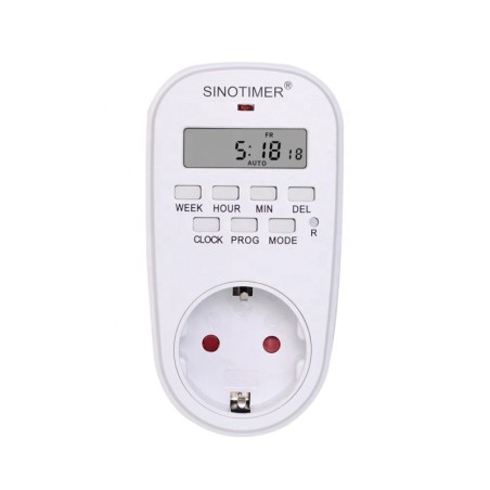 Priza digitala programabila, Sinotimer, 230V , 16A, 3000W, interval 1 ...