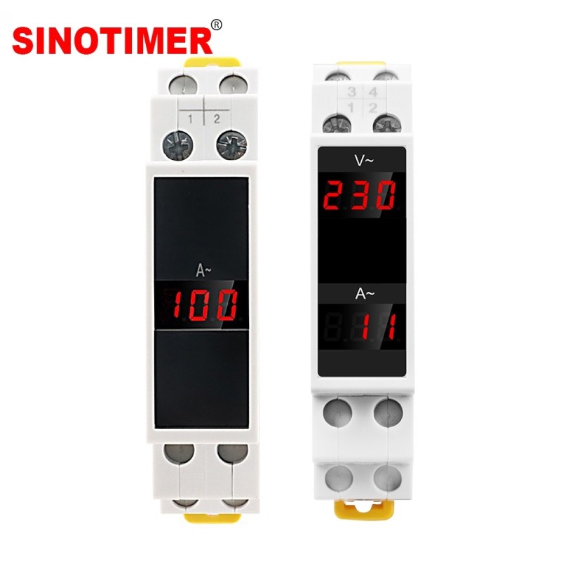 Voltmetru si ampermetru Sinotimer, digital monofazic, pentru sina ...